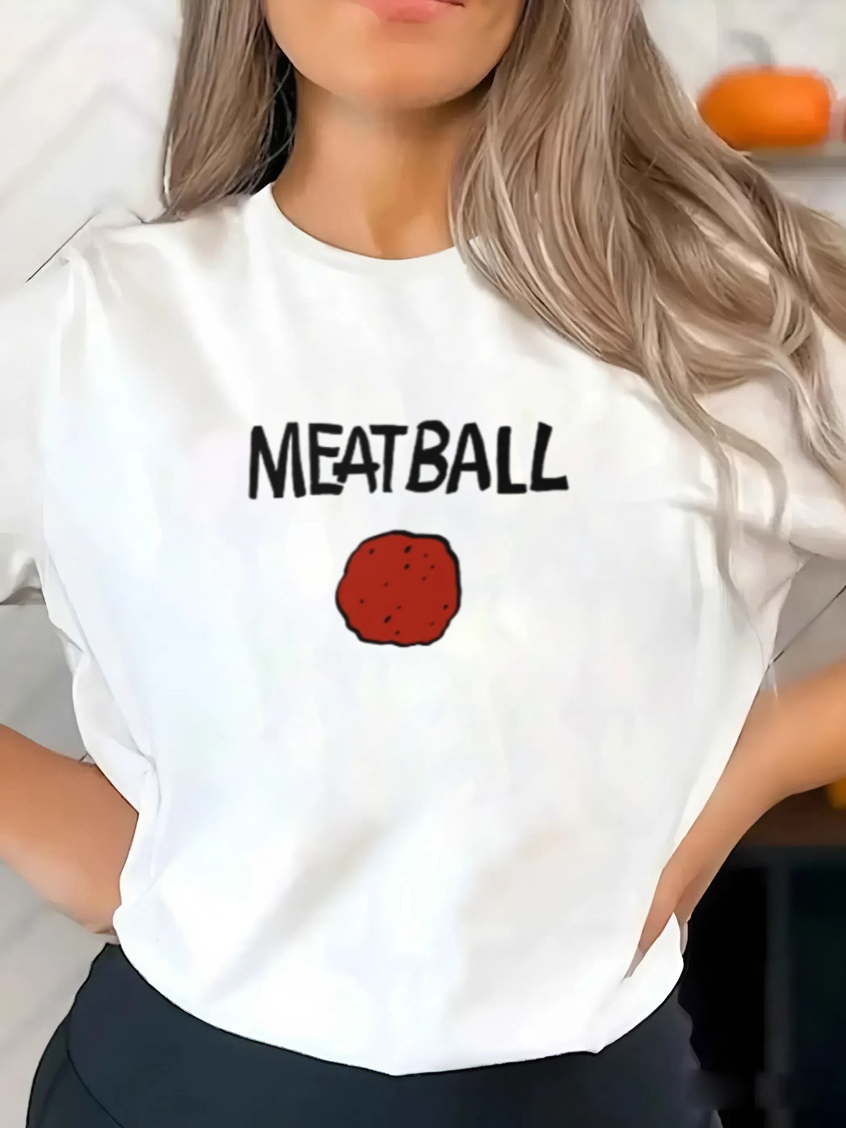 A Simple And Funny Graphic Design Of A Single Italian Meatball Unisex T ...