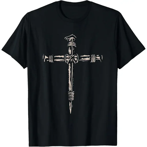 A Simple Christian Cross Made from Three Simple Nails Unisex T-Shirt ...