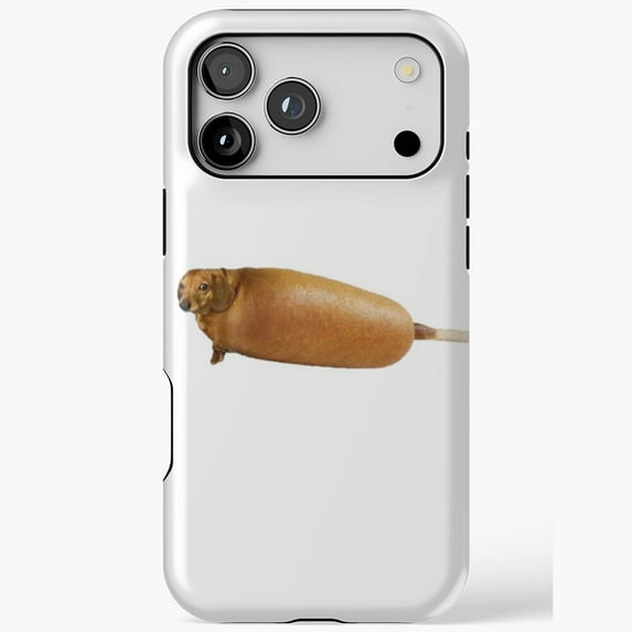 A Simple Corn Dog Themed Fast Food Graphic Art iPhone 11 through 17 Pro ...