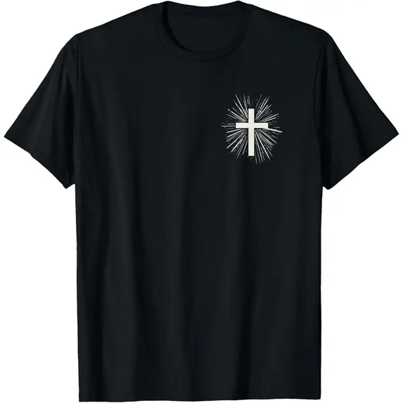A Simple Jesus Christ Design with a Christian Cross Art Unisex T-Shirt ...