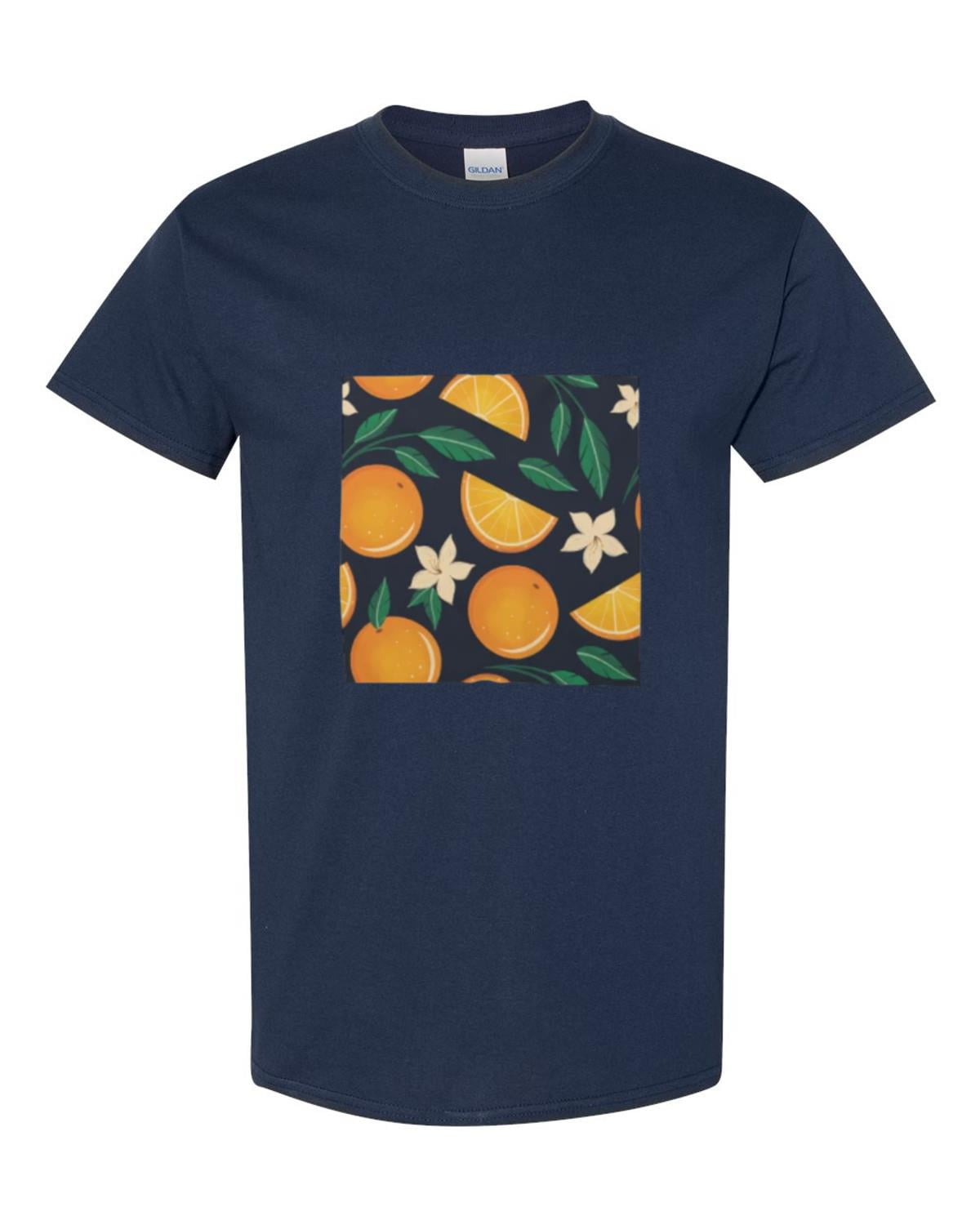 A Simple Orange Fruit Repeating Pattern Graphic T-Shirt, for men ...