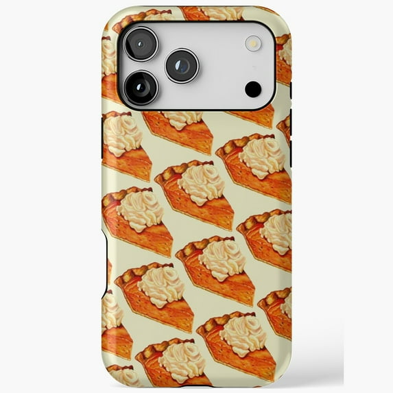 A Simple Pumpkin Pie Themed Pattern Graphic Art iPhone 11 through 17 ...