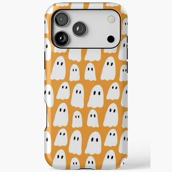 A Simple Repeating Ghost Themed Pattern Design iPhone 11 through 17 Pro ...