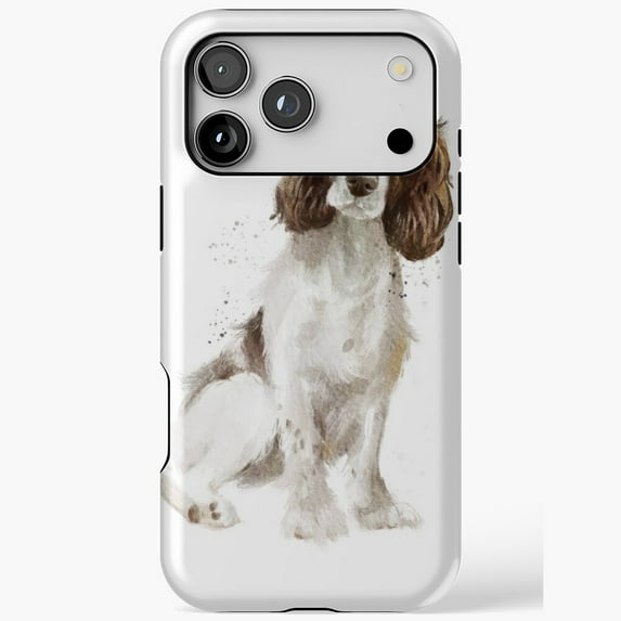 A Simple Springer Spaniel Themed Dog Graphic iPhone 11 through 17 Pro ...