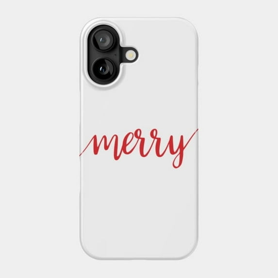 A Simple and Elegant "Merry" Christmas Holiday Graphic Case for iPhone ...
