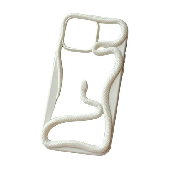 A Skeleton Snake Phone Case For Iphone 16 Cream White - Protective And ...