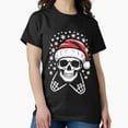 A Skeleton St. Nick Claus Hat With A Rock Hand A Cool Christmas M9533 T ...