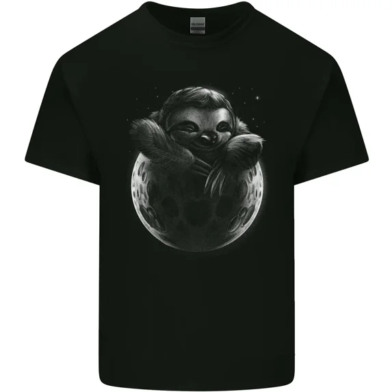 A Sloth On The Moon Funny Space Galaxy Graphic Light Cotton Shirt,for ...