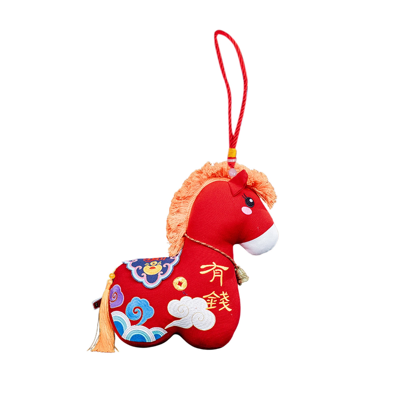A Small Cartoon Cute Little Horse Pendant Plush Doll Keychain Bag Charm ...