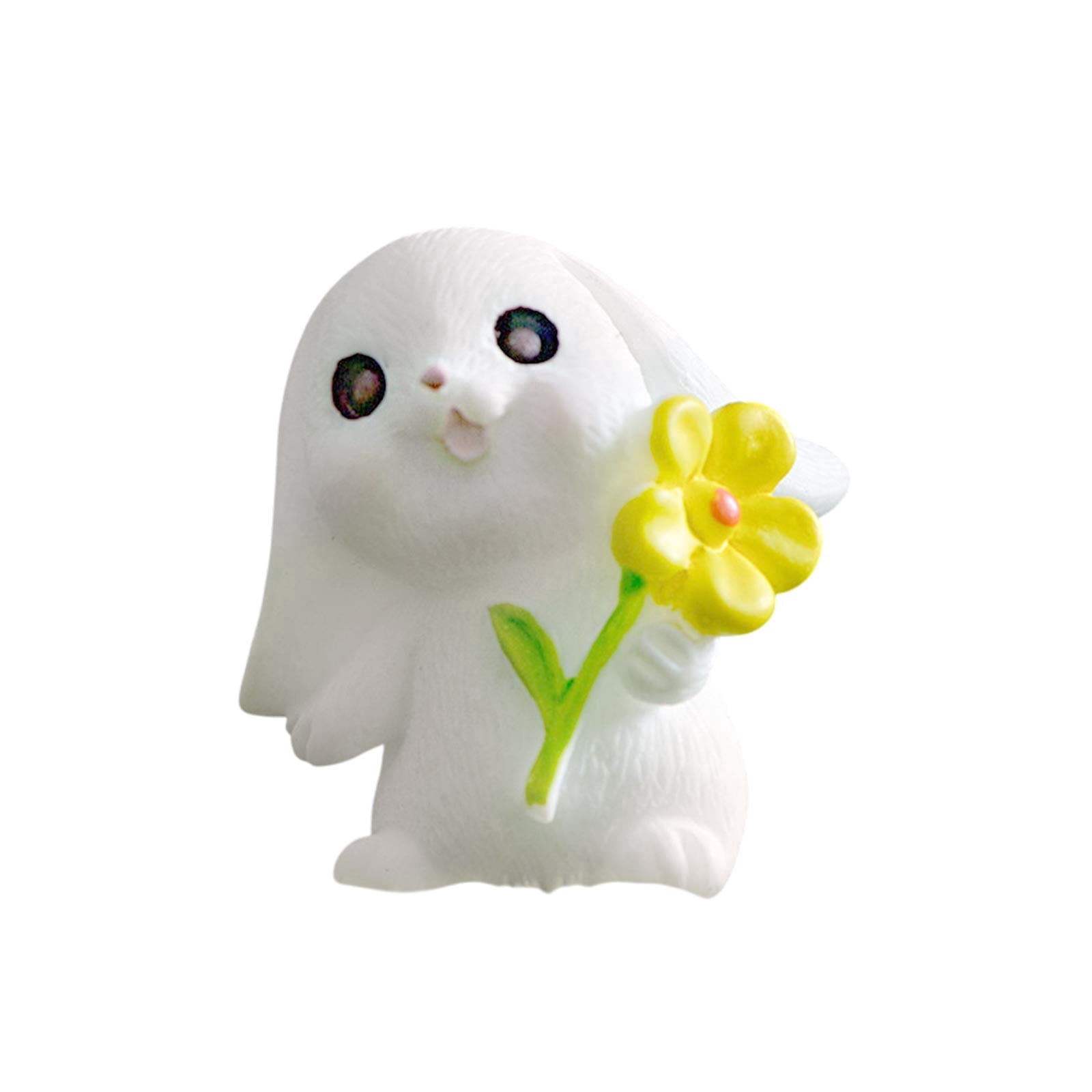A Small Easter Rabbit Resin Figurine For Spring Home Garden Decoration ...