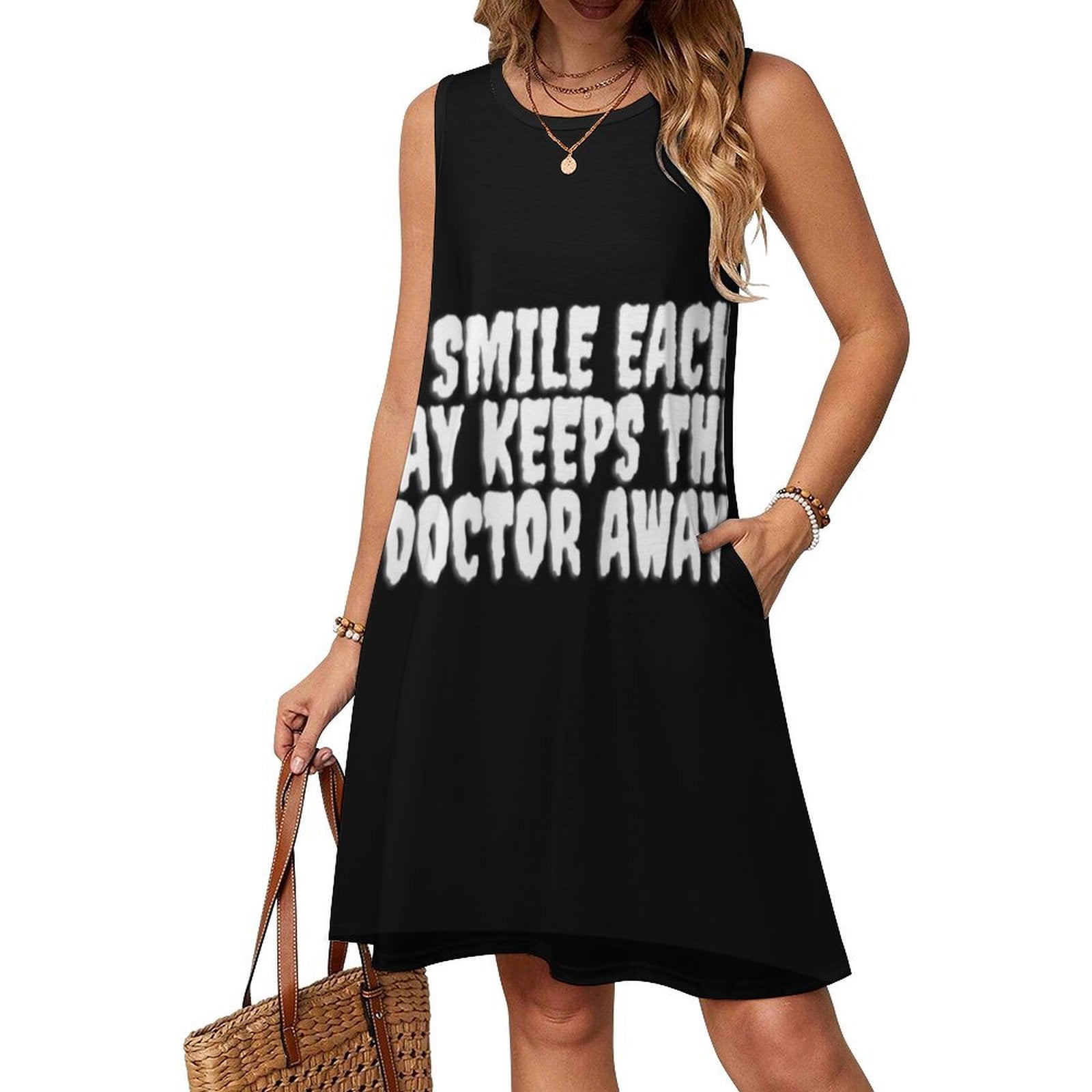A Smile A Day Keeps The Doctor Away Summer Spring Dress Women ...