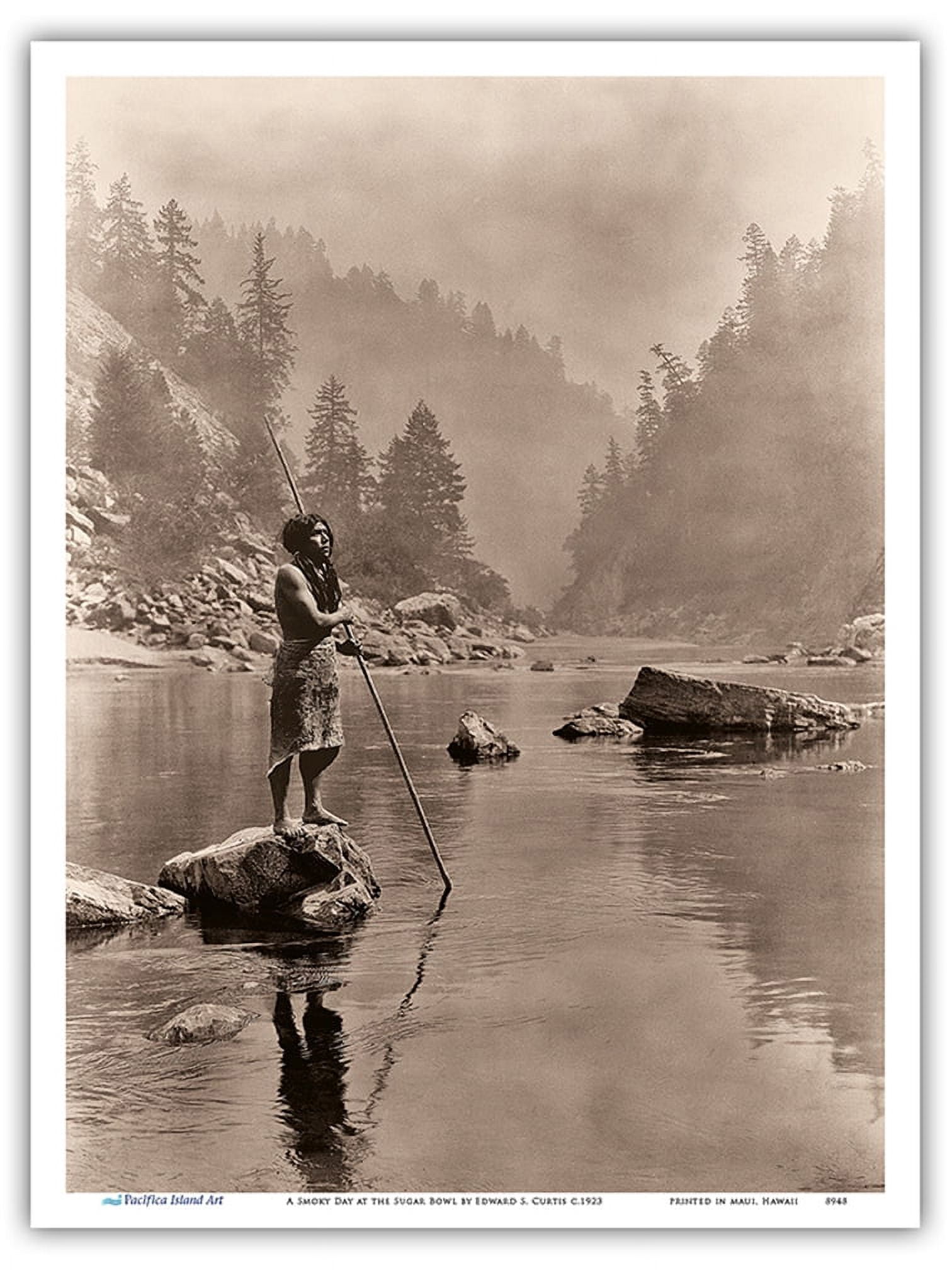 A Smoky Day at the Sugar Bowl - Hupa North American Indians - Vintage B ...
