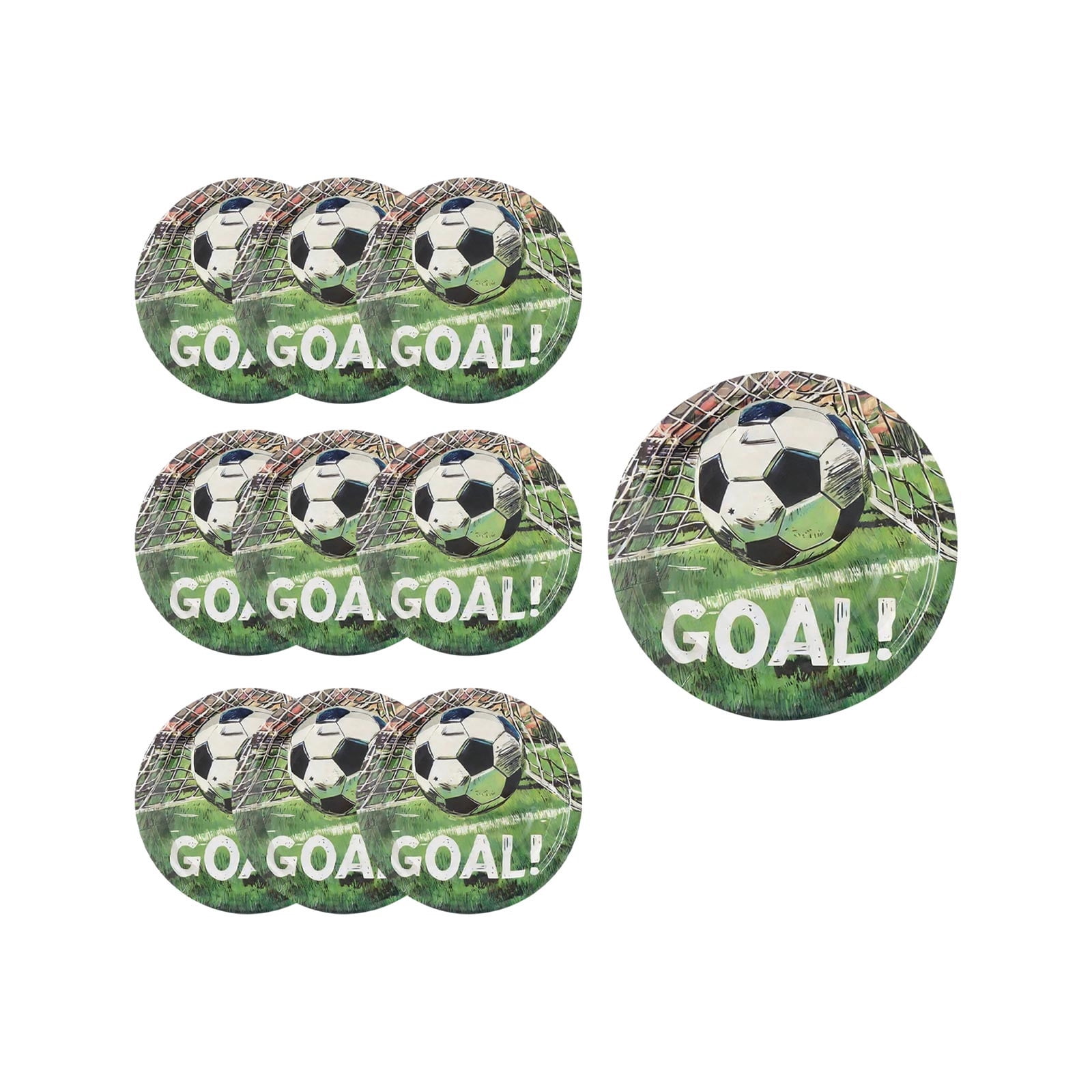A Soccer Themed Disposable Paper Plates 9 Inch For Sport Birthday Party ...
