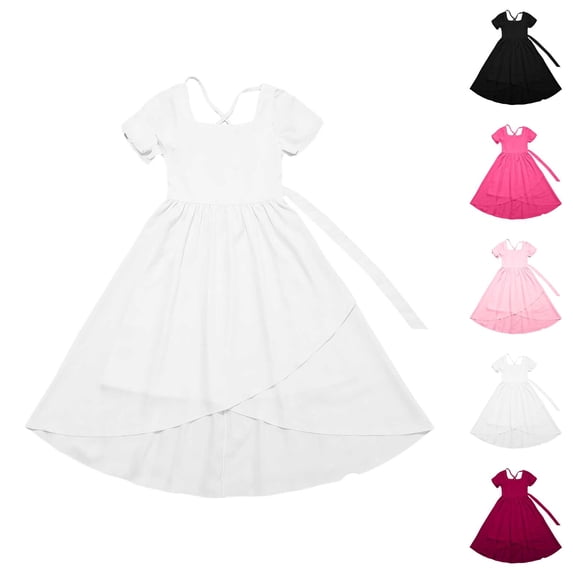 A Solid Color Long Dress With A Graceful And Elegant A Waist And A Wide ...