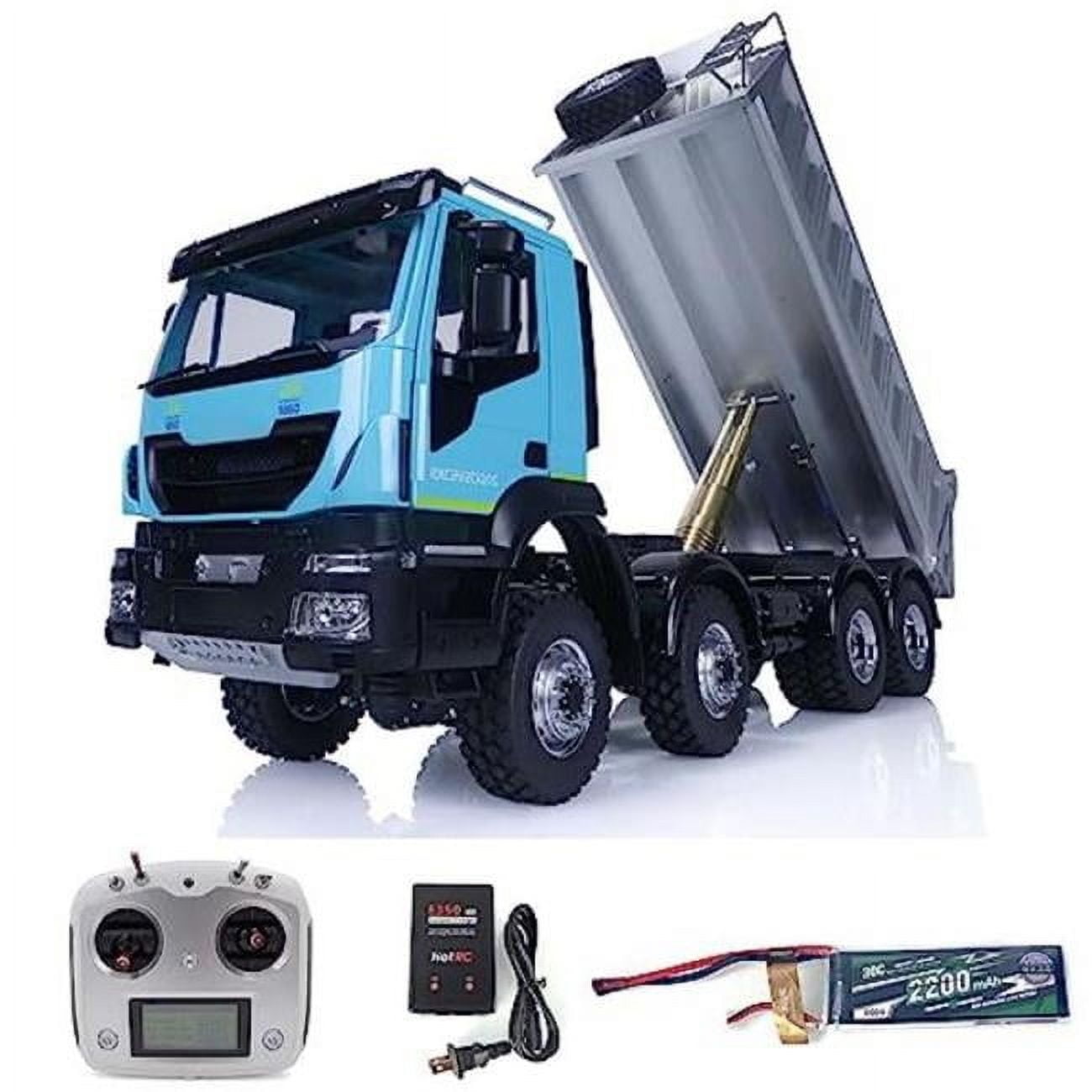 A-Sonic XS-73656 1-14 Scale RC Hydraulic Dump Truck 8x8 Metal Chassis ...