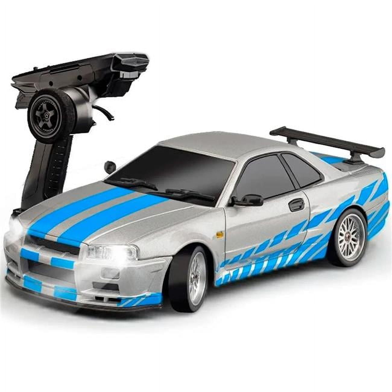 A-Sonic XS71869 1-18 Scale RC Drifting Car GTR R34 2.4GHz RWD with ...