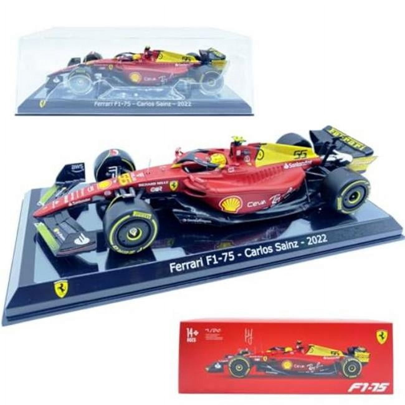 A-Sonic XS70028 1-24 Scale 2022 F1-75-55 Car for Ferrari 75th ...