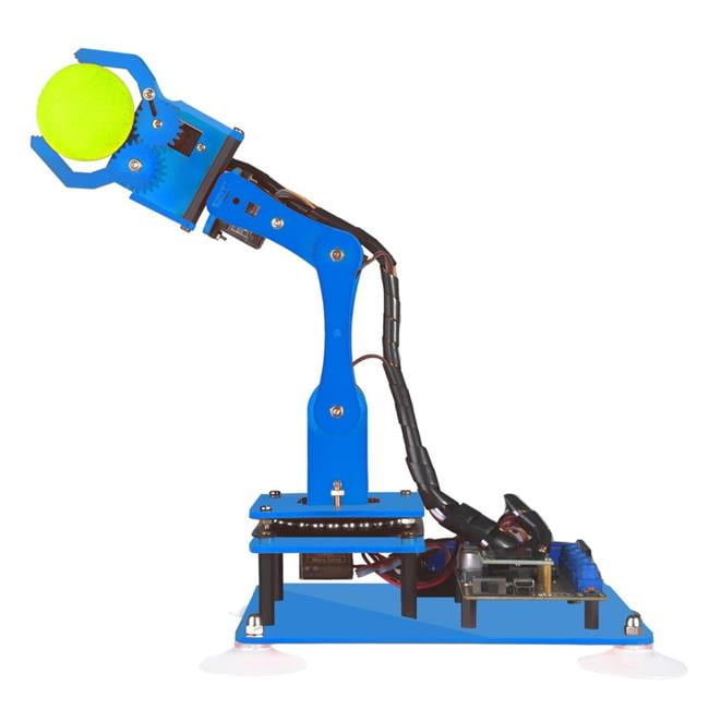 A-Sonic XS71106 5DOF Robotic Arm Kit with Compatible Arduino IDE - Programmable DIY Coding STEM ...
