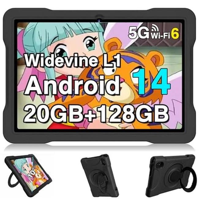 A-Sonic XS72120 Android 14 - 10.1 in. Tablet for Kids - 20GB Plus 128GB ...