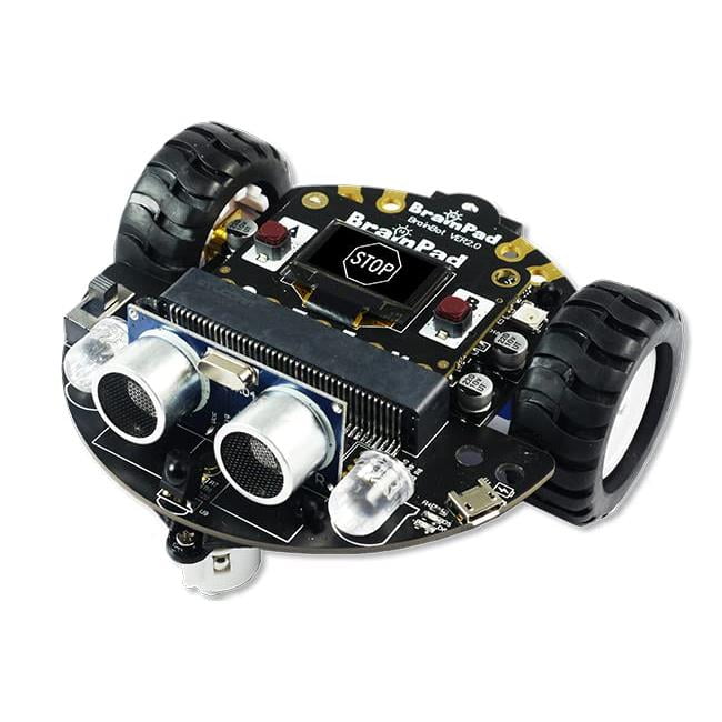 A-Sonic XS71444 BrainPad Pulse with Robot Kit - a MakeCode STEM Microcomputer for Coding Robots ...