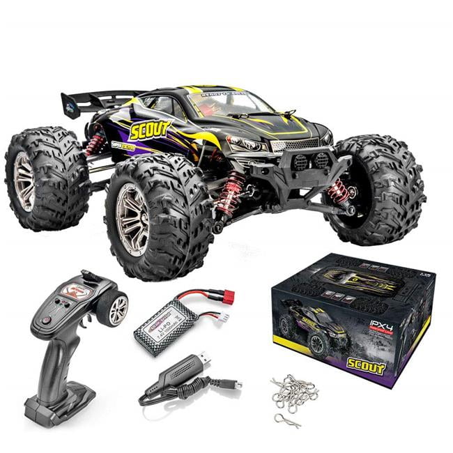 A-Sonic XS71109 Brushless RC Car 1-16 Scale 4WD - High Speed 52 km-h 32 MPH 20 Minute Battery ...