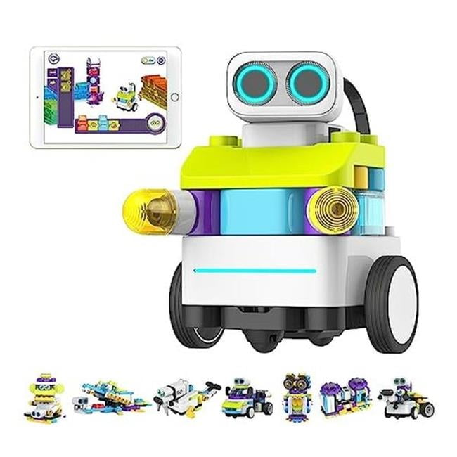 A-Sonic XS72096 Classic Plus Coding Robots for Kids - Remote Control Robot - 8-in-1 AR STEM Toys ...