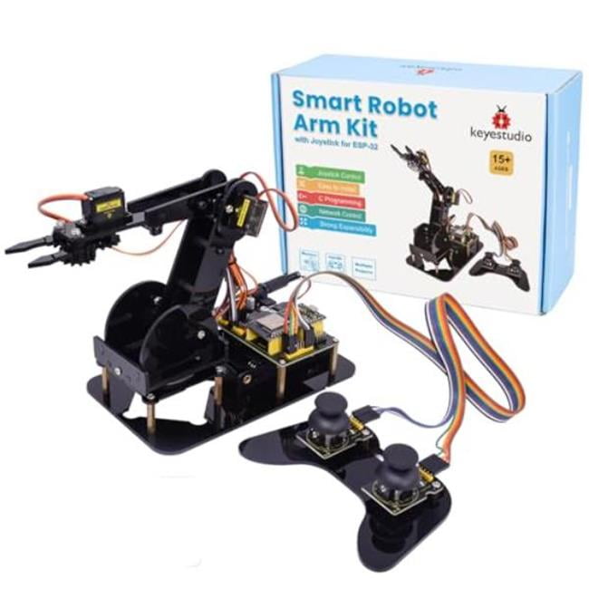 A-Sonic XS70540 ESP32 Smart Robot Arm Kit for Arduino with Joystick ...