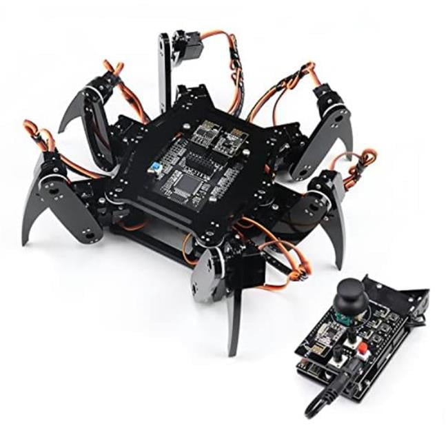 A-Sonic XS72329 Hexapod Robot Kit with Remote with Compatible Arduino IDE - App Remote Control ...