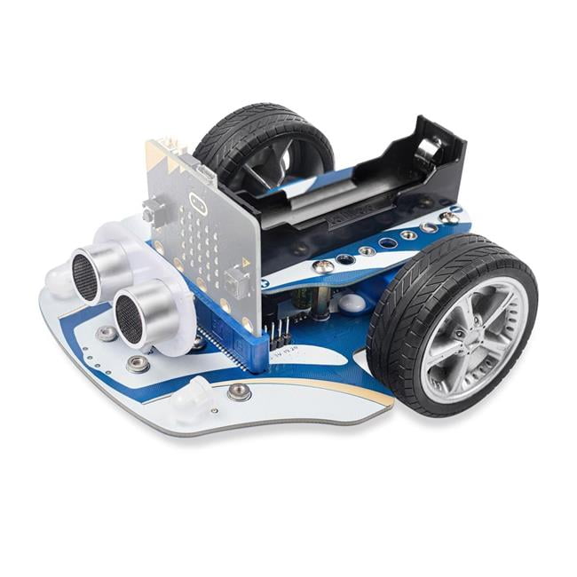A-Sonic XS70702 Microbit Cutebot Pro DIY Programmable Robot Car Kit with 4 Line-Tracking Sensors ...