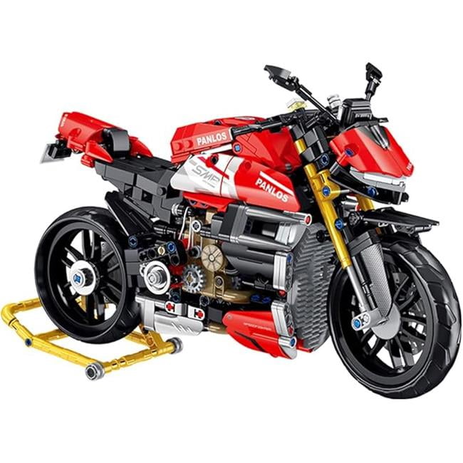 A-Sonic XS70803 Motorcycle Streetfight V4 Model Building Blocks Set ...