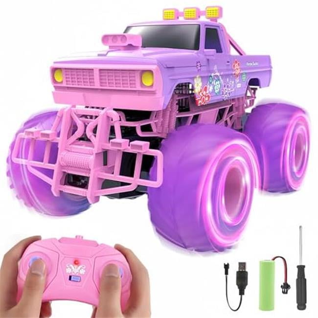 A-Sonic XS69545 Pink Remote Control Car for Girls - 1-16 Scale Purple ...