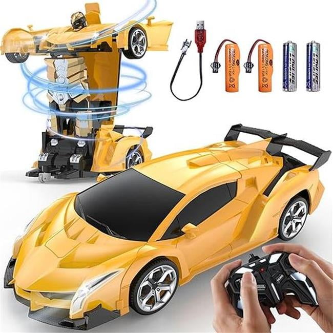 A-Sonic XS67817 Remote Control Car Toy - 2.4Ghz Transform Robot RC Cars ...