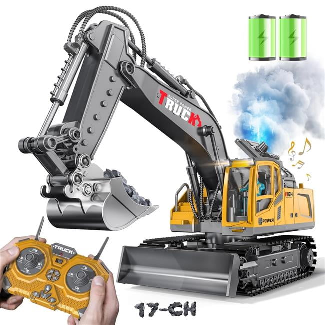 A-Sonic XS70239 Remote Control Excavator Construction Toy for Boys ...