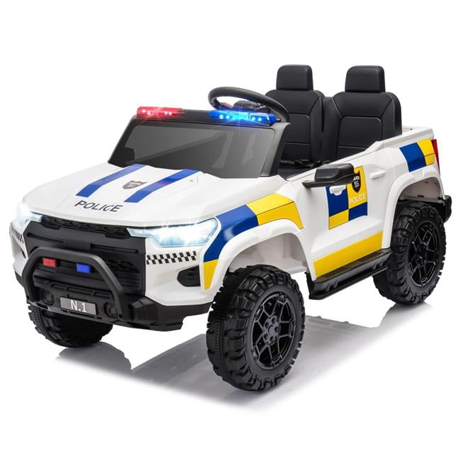 A-Sonic XS-72595 Ride-On Police Car for Kids 2 Seater - 400W Ride-On ...