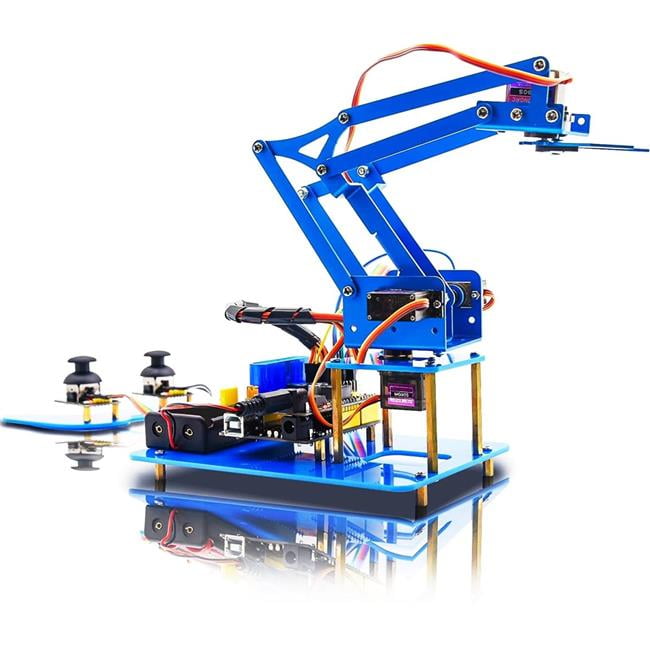 A-Sonic XS71034 Robot Arm Starter Kit for Arduino - 4DOF Electronic Coding Robotics Arm DIY Set ...