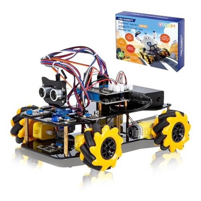 A-Sonic XS71312 Robot Car Kit - 4WD Remote Control Car with Compatible ...