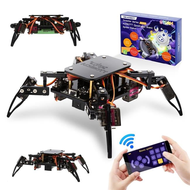 A-Sonic XS71291 Robotics Science Kit for Adults - ESP8266 Spider Robot ...