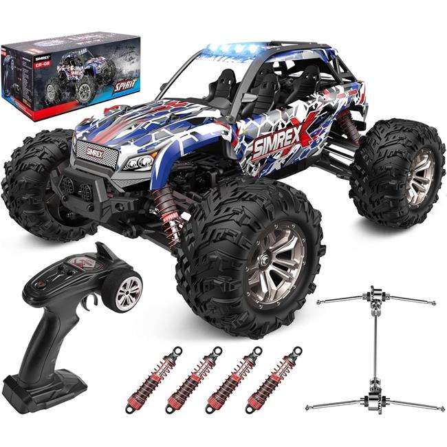 A-Sonic XS71646 Scale Hobby RC Car - 36 KPH High-Speed 4WD RC Truck - 2 ...