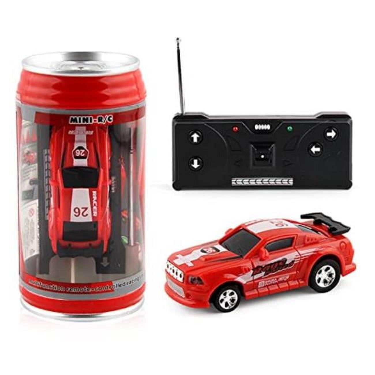 A-Sonic XS67490 Set Mini Remote Control Car with Roadblocks Coke Cans ...