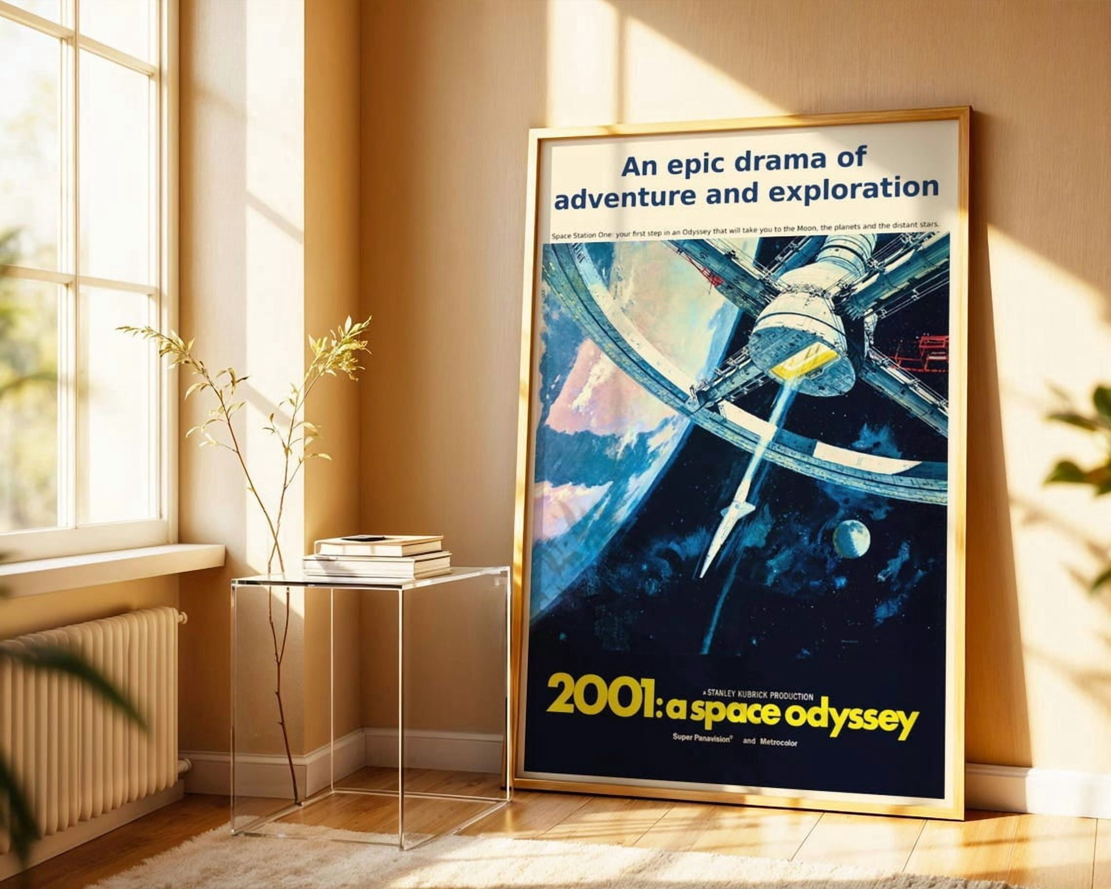 A Space Odyssey Movie Poster, Sci Fi Film Wall Art, Unframed Paper ...