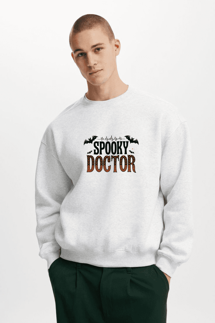 A Spooky Doctor Skeleton with Bats a Creepy Halloween Theme Art Style ...