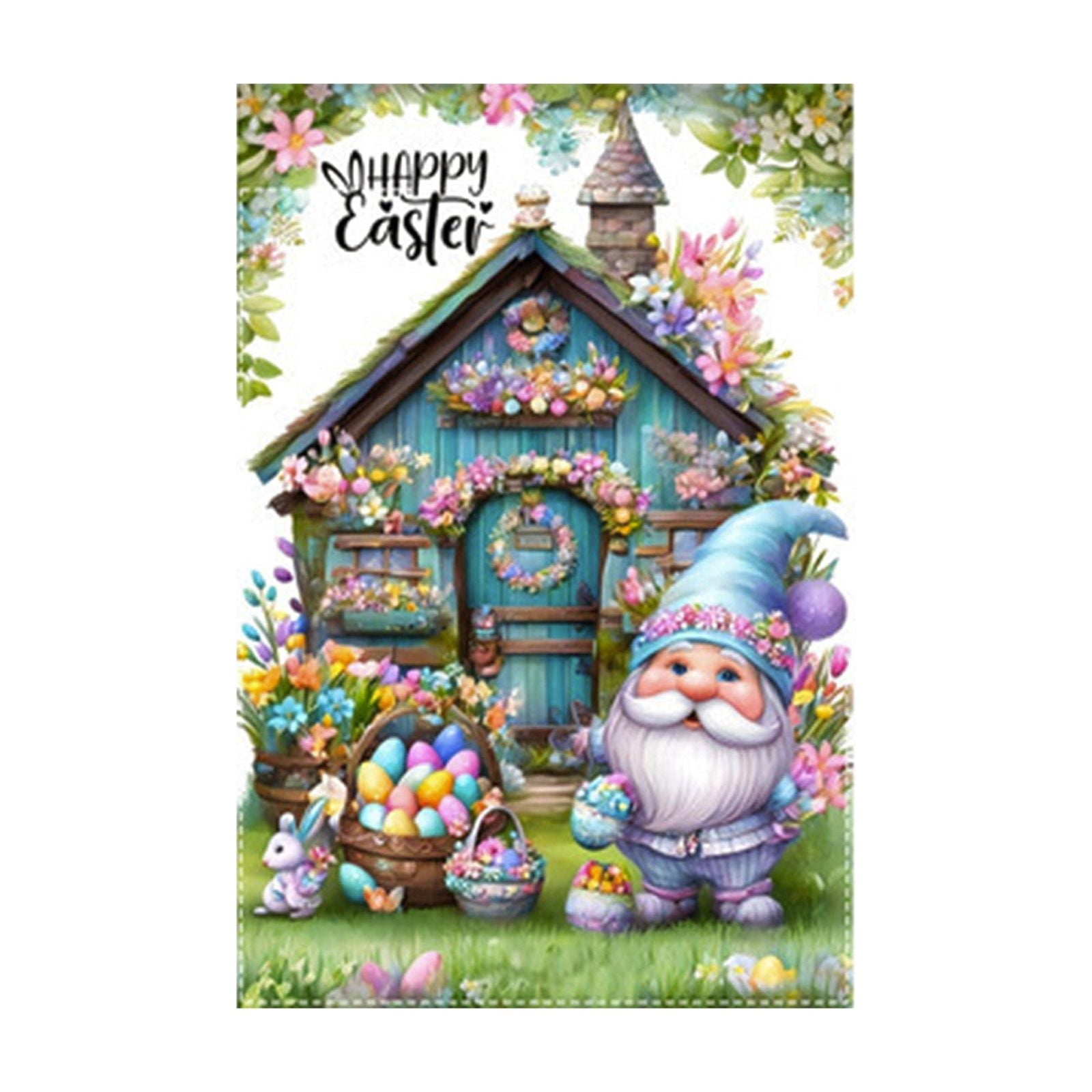 A Spring Holiday Garden Flag Outdoor Decoration For Porch Yard Front ...