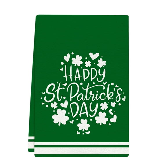 A St Patricks Day Dish Towel With Lettering Print 17.72X25.98 Inches ...