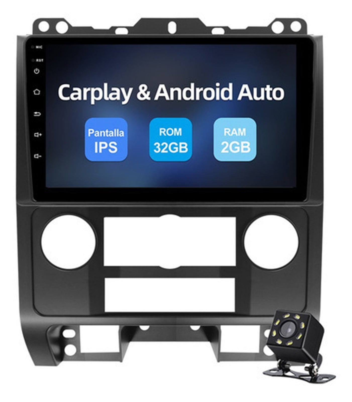 A Stereo 2+32g Carplay Compatible with Ford Escape 2008-2011 Gps Wifi ...