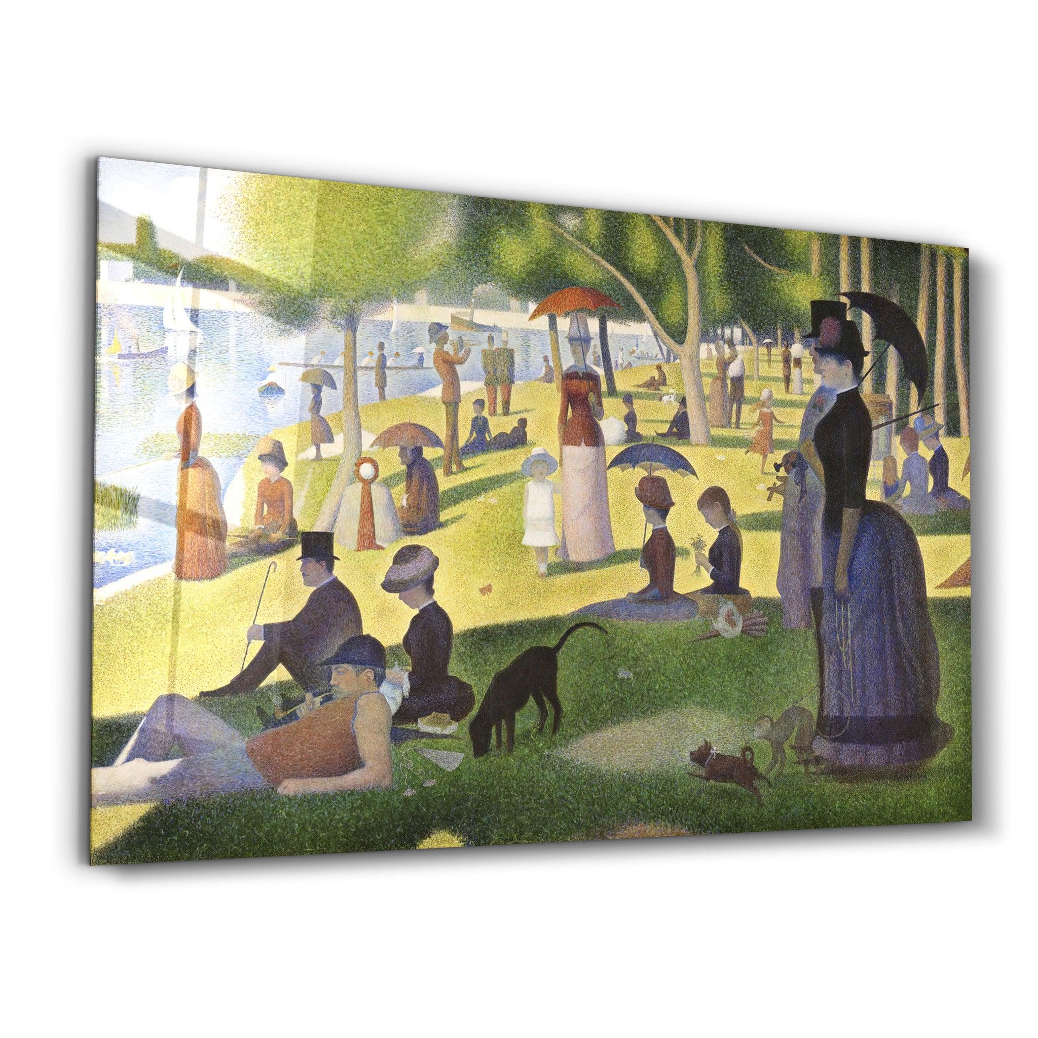 A Sunday on La Grande Jatte (1884) by Georges Seurat | Glass Wall Art ...