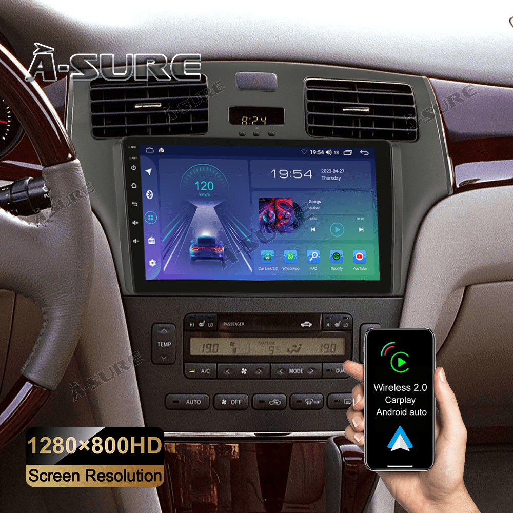 9" Wireless CarPlay Android Auto 2+32GB Car Radio Stereo for Lexus ...