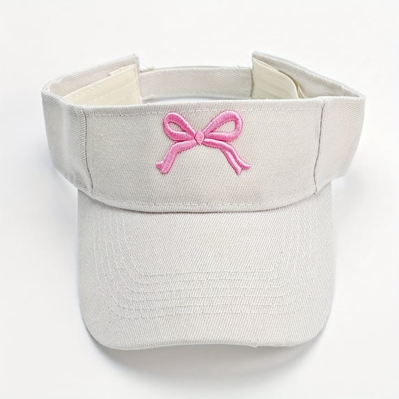 A Sweet And Cute Women'S Hat with a Bow, Featuring Embroidery And a ...