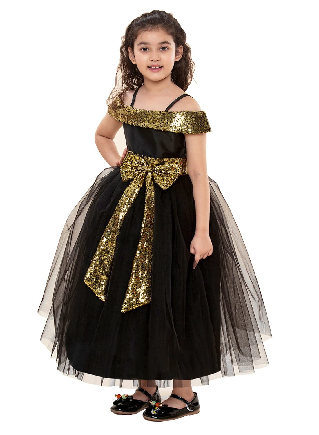 A.T.U.N. (All Things Uber Nice) A.T.U.N. Girls Off Shoulder Tulle Gown ...