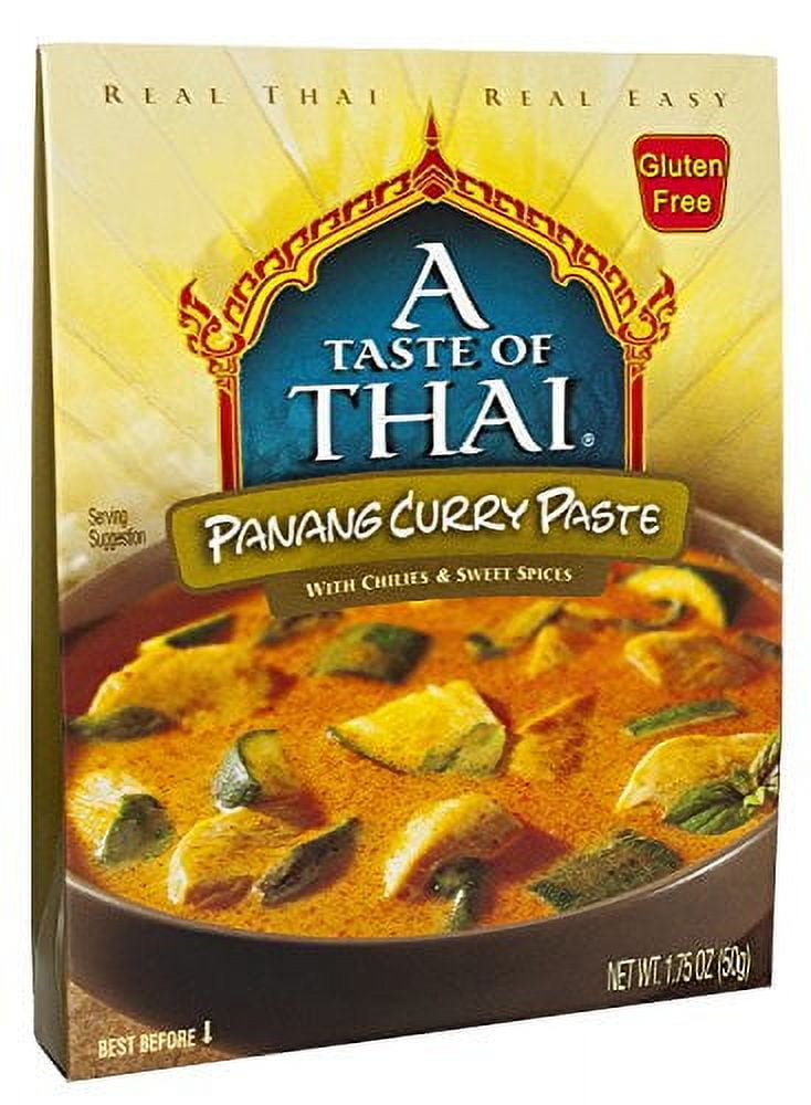 A Taste of Thai Panang Curry Paste - 1.75oz Pack of 6 Ready-to-Use Mix ...