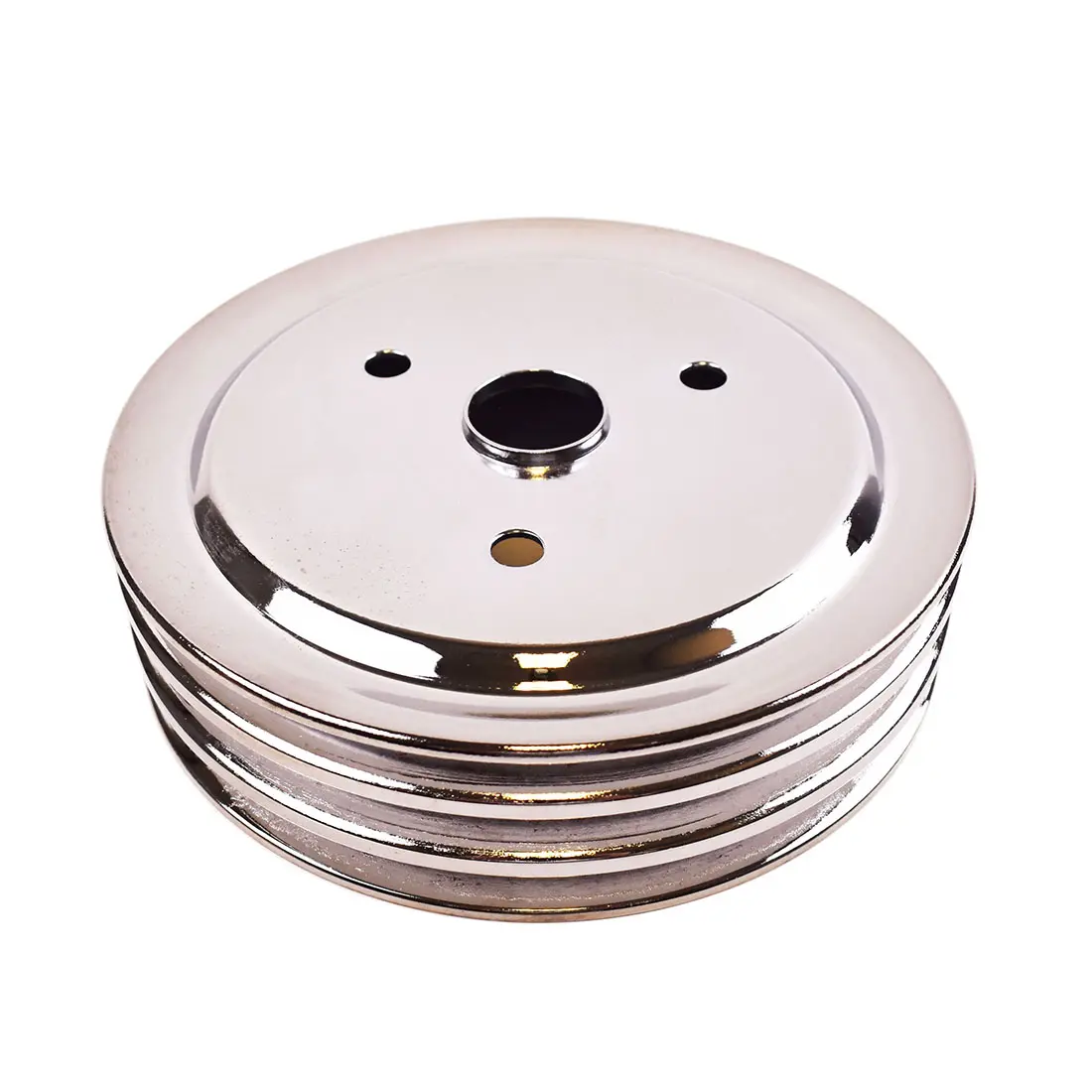 A-Team Crankshaft Pulley Triple-Groove SWP Short Water Pump Chevy SBC ...